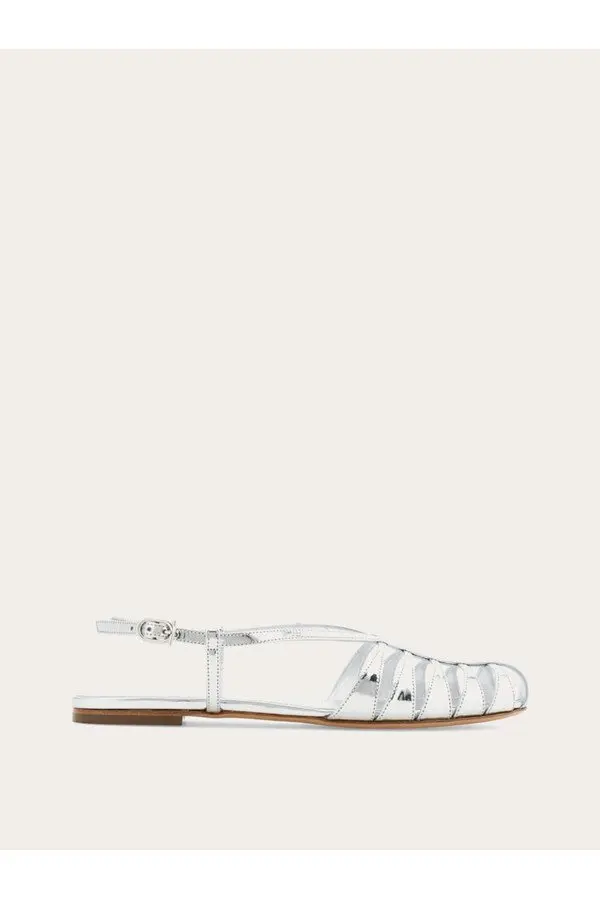 FERRAGAMO Cage Sandal - Silver