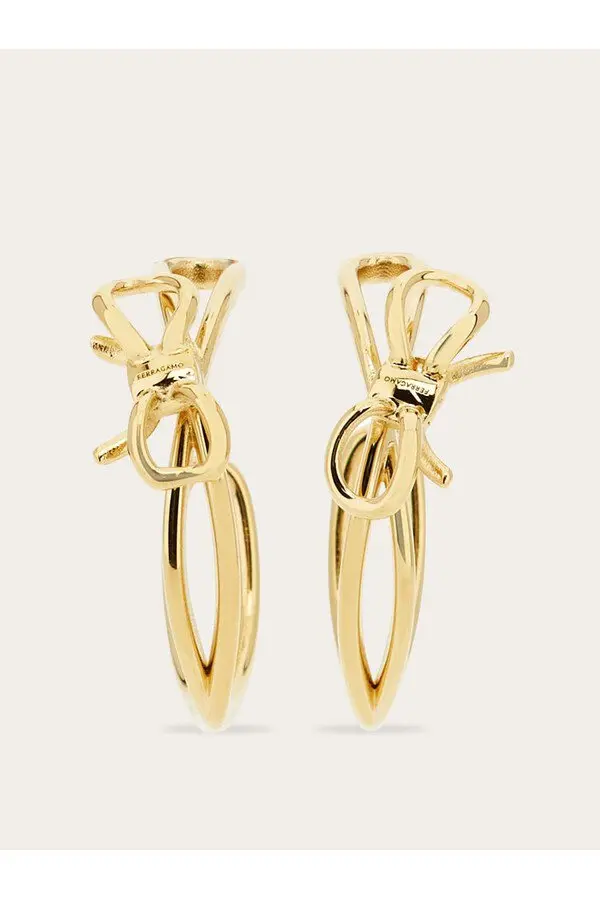 FERRAGAMO Earrings With Bow - Gold