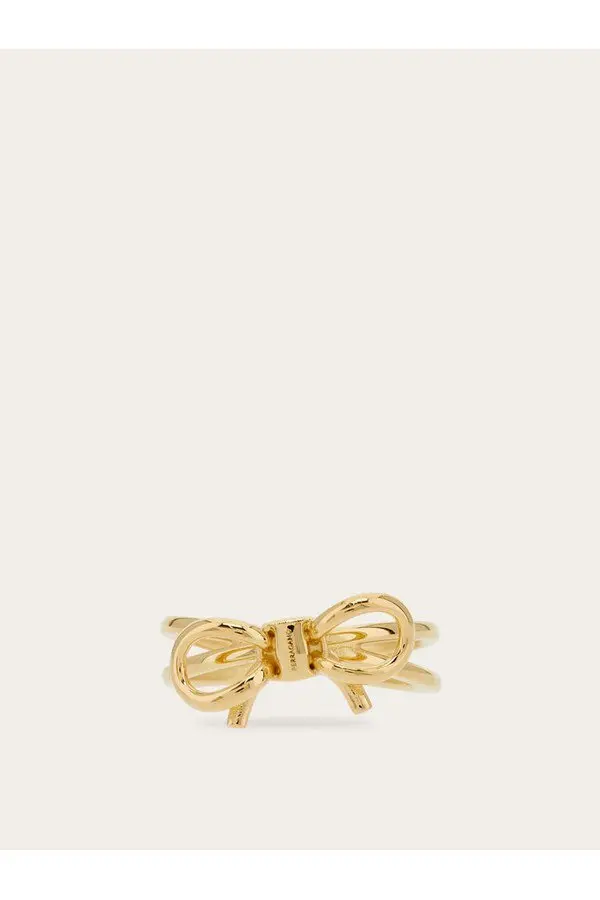 FERRAGAMO Ring With Bow 54mm - Gold