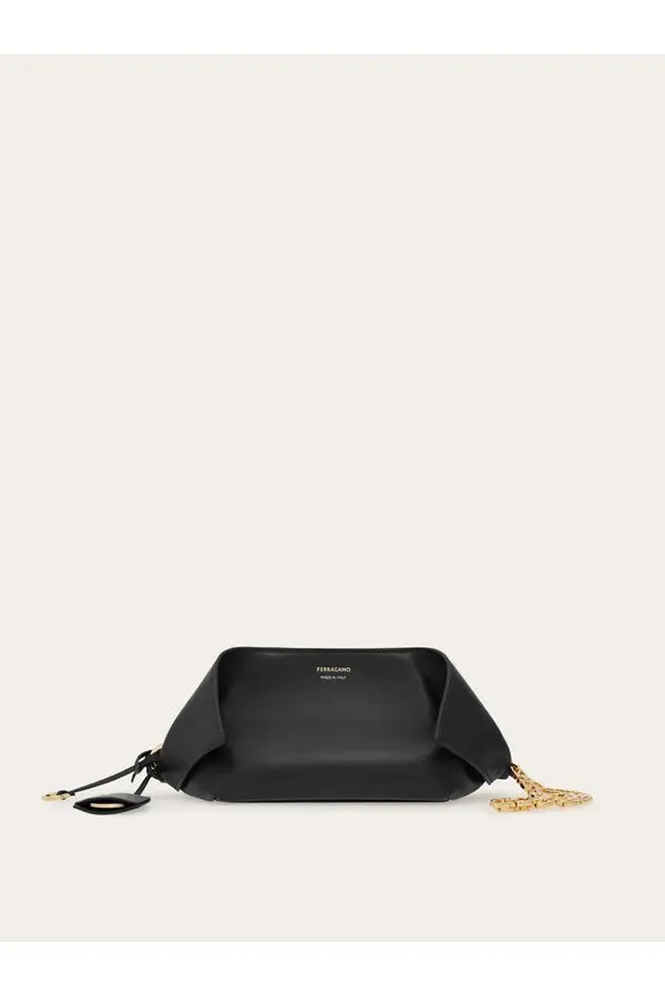 FERRAGAMO Gancini Chain Folded Clutch