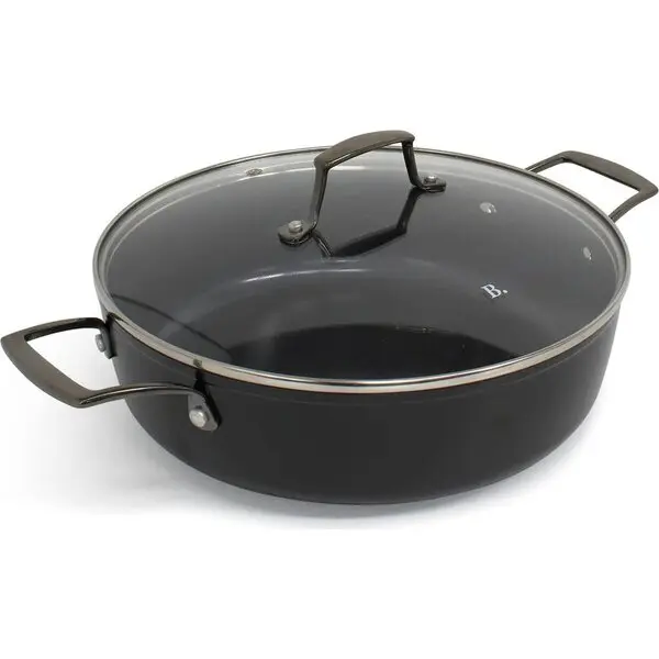 BLU. 11 Inch Saute Pan With Lid - Black