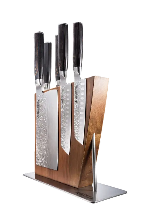 CUISINE::PRO Damashiro Emperor® 6-piece Nanashi Knife Block
