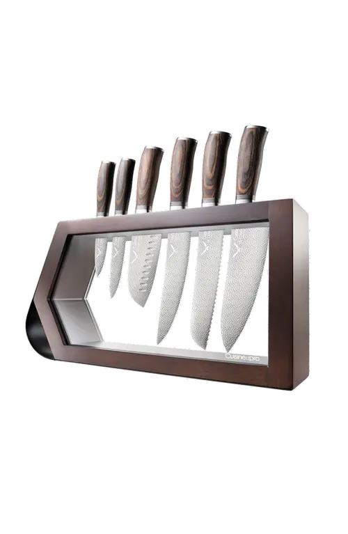 CUISINE::PRO® Le Connoisseur 7-piece Haute Knife Block - Silver