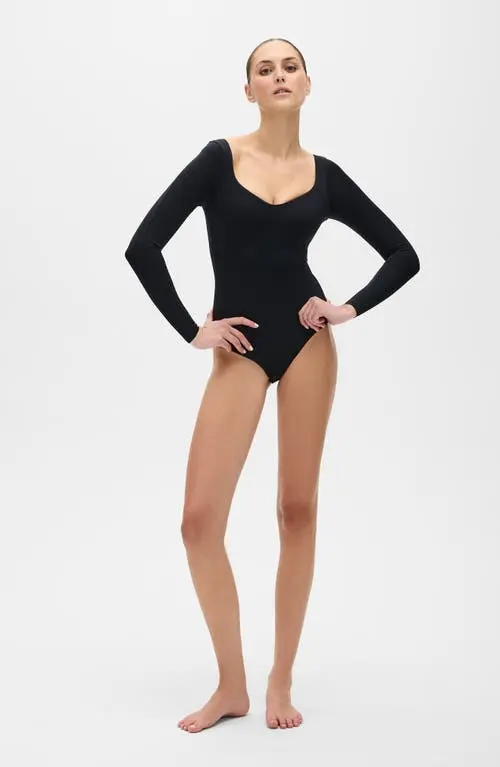 ELASTIQUE ATHLETICS Iconic Lymphatic Long Sleeve Bodysuit Brief