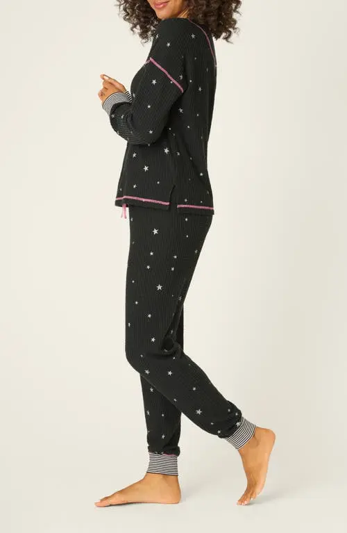 PJ Salvage Ski Jammie Classics Pajamas - Black