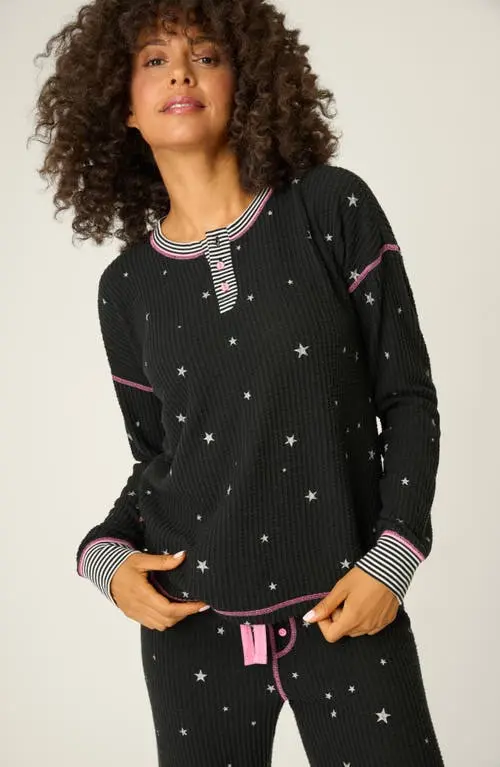 PJ Salvage Ski Jammie Classics Pajamas - Black