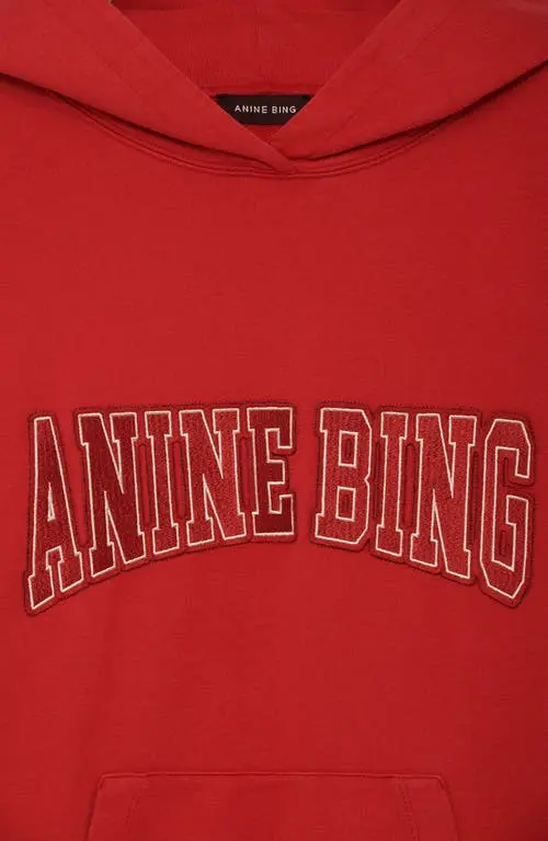 ANINE BING Harvey Oversized Hoodie - Tango Red