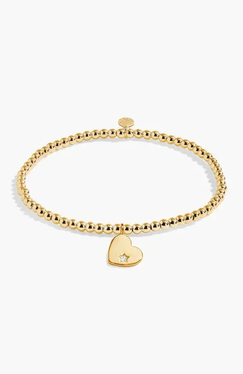 A LITTLES & CO Gold-tone Plated 'favorite Person' Charm Bracelet - Metallic Gold