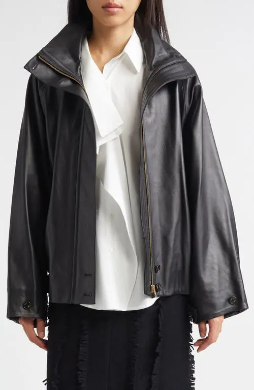 EENK Leather Bomber Jacket