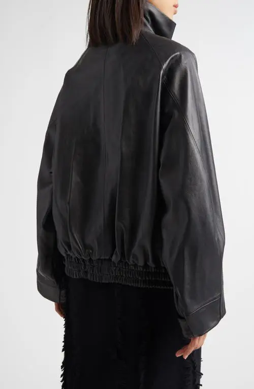 EENK Leather Bomber Jacket