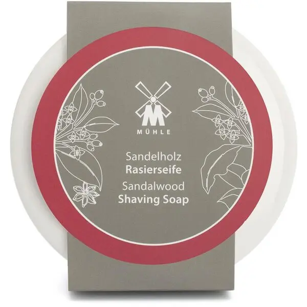 MUHLE Porcelain Dish With Sandalwood Shaving Soap