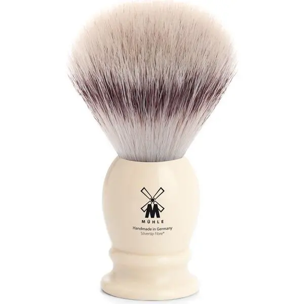MUHLE Classic Medium Faux Silvertip Fiber Shaving Brush - Ivory