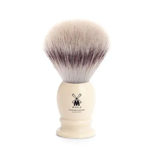 MUHLE Classic Medium Faux Silvertip Fiber Shaving Brush - Ivory
