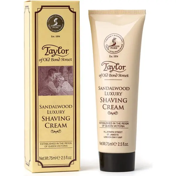TAYLOR OF OLD BOND STREET Sandalwood Large Shaving Cream Tube - White