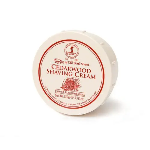 TAYLOR OF OLD BOND STREET Cedarwood Shaving Cream Bowl - White