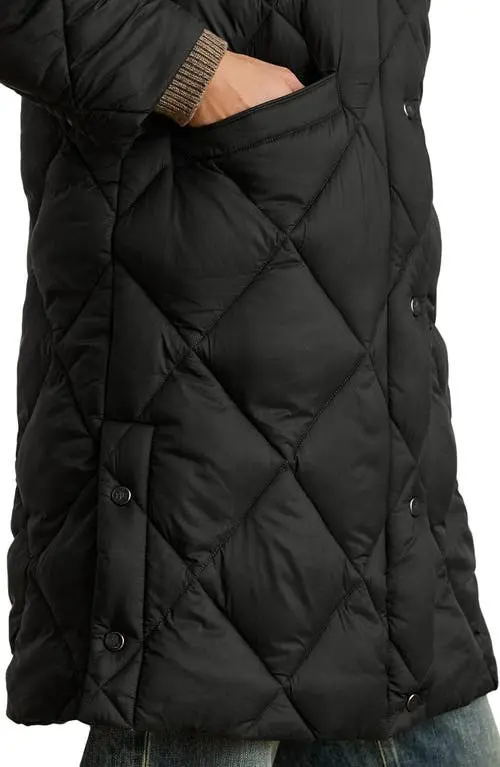 Ralph Lauren Soft Quilted Hooded Longline Coat