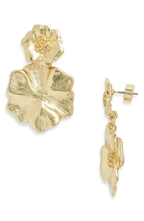 Nordstrom Pansy Drop Earrings - Gold