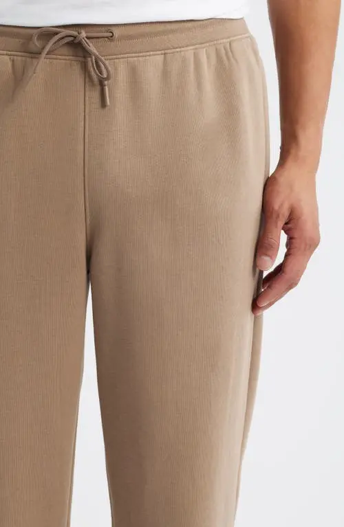 Zella Vital Fleece Pants - Tan Fossil