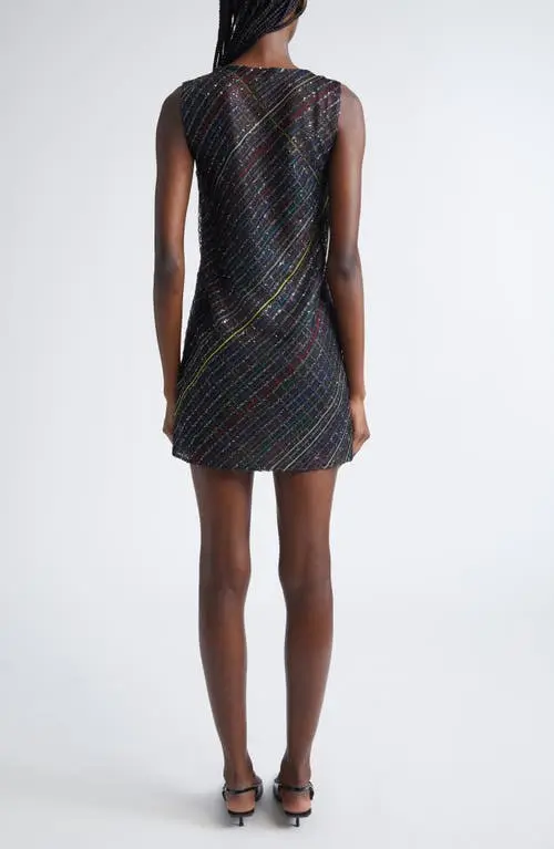 Missoni Sequin Plaid Knit Minidress