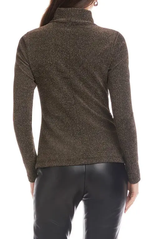 Fifteen Twenty Adina Metallic Crossover Top
