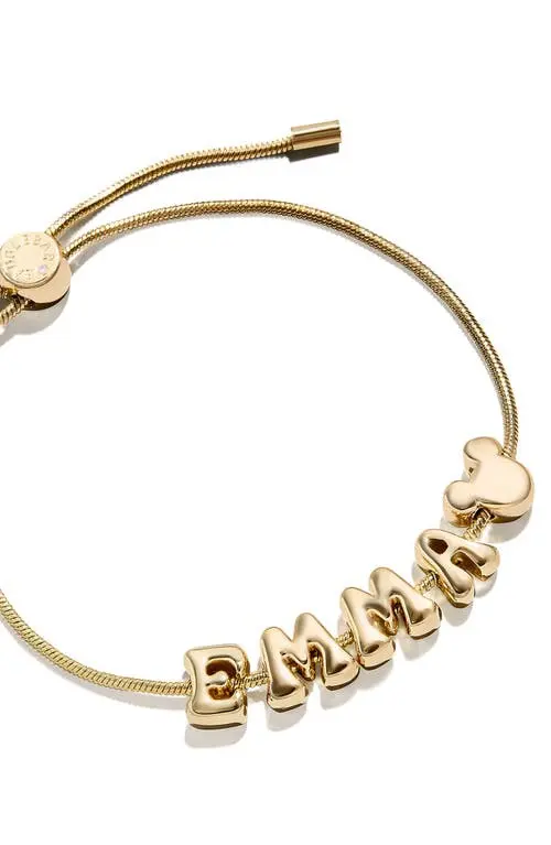 Baublebar Personalized Disney® Bubble Charm Slider Bracelet - Gold