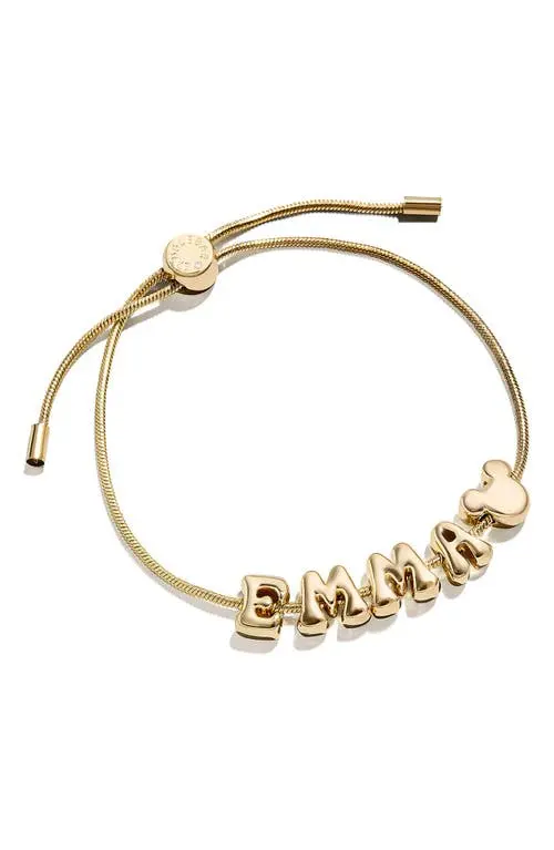 Baublebar Personalized Disney® Bubble Charm Slider Bracelet - Gold