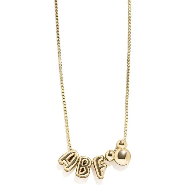 Baublebar Personalized Disney® Bubble Charm Necklace - Gold