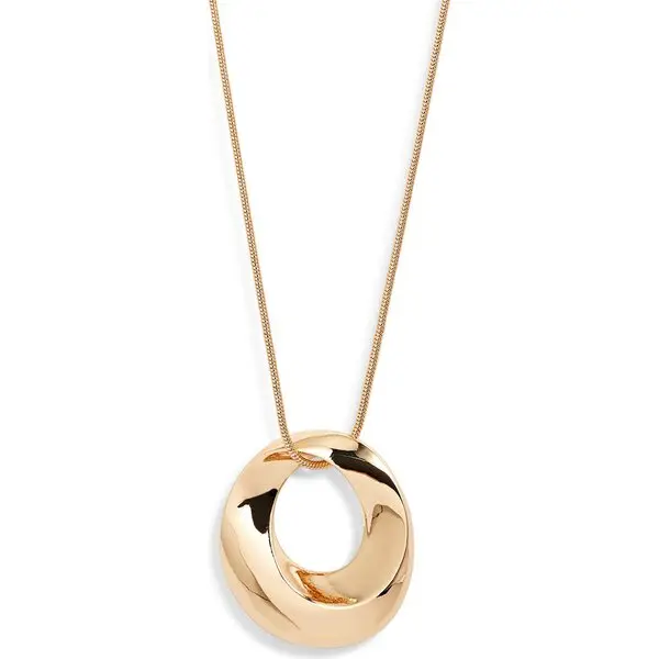 Nordstrom Sculptural Twist Pendant Necklace - Gold