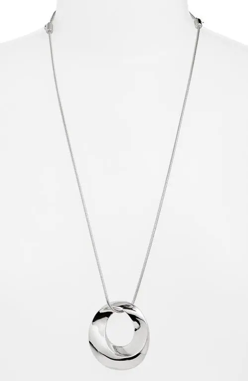 Nordstrom Sculptural Twist Pendant Necklace - Silver