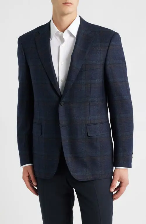 Canali Siena Regular Fit Plaid Sport Coat
