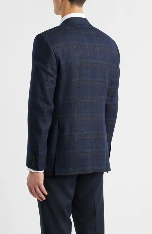 Canali Siena Regular Fit Plaid Sport Coat