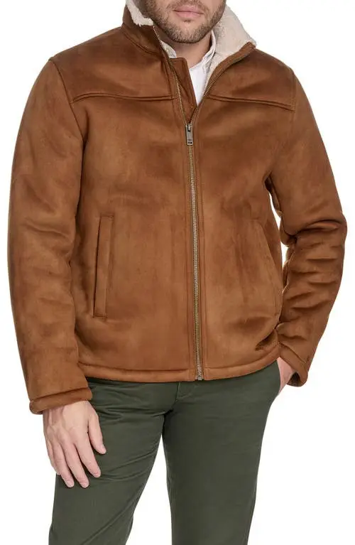 DOCKERS® Faux Shearling Zip-up Jacket