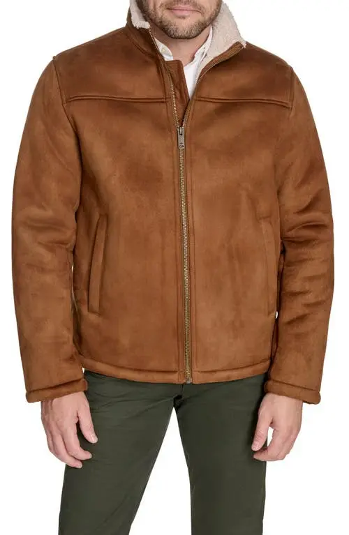 DOCKERS® Faux Shearling Zip-up Jacket