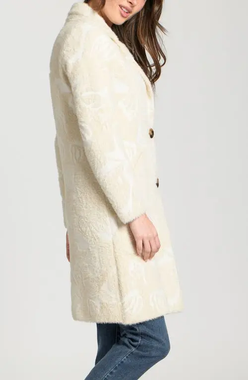 APNY Longline Faux Fur Cardigan