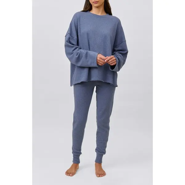 PAPINELLE Organic Cotton Pajamas - Steel Blue