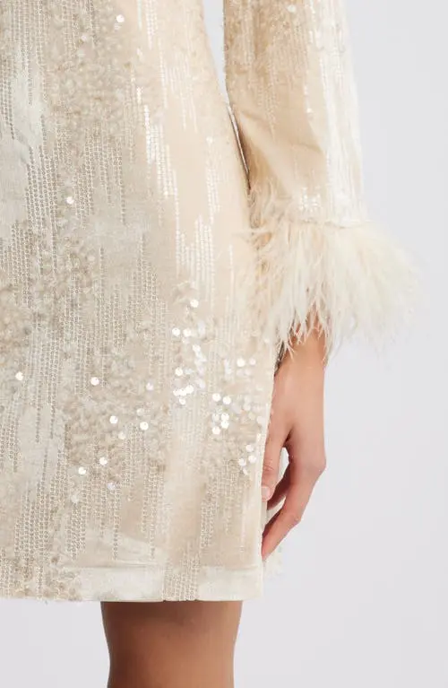 Julia Jordan Sequin Embellished Mini Dress