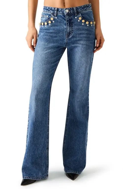 Steve Madden Irys Rivet Flare Jeans