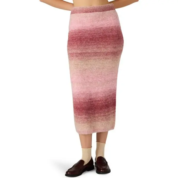 Steve Madden Ombré Striped Knit Pencil Skirt