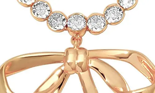 Ettika Bow Organica Pendant Tennis Necklace
