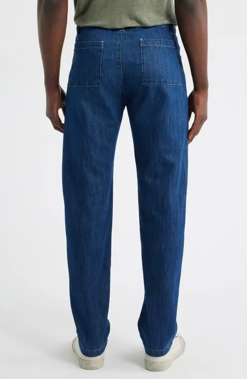 ALEX CRANE Straight Leg Organic Cotton Jeans - Indigo