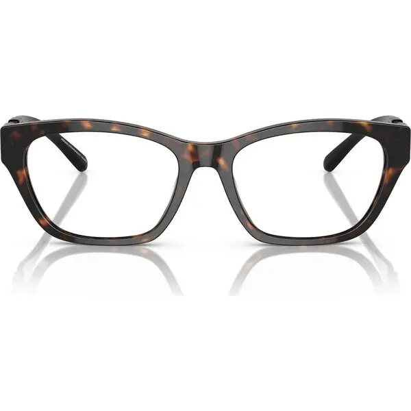 Emporio Armani 54mm Cat Eye Optical Glasses - Shiny Havana/demo Lens