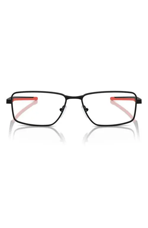 SCUDERIA FERRARI 57mm Rectangle Eyeglasses - Matte Black/demo Lens