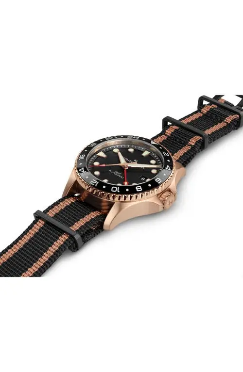 Hamilton Khaki Navy Scuba Gmt Automatic Strap Watch