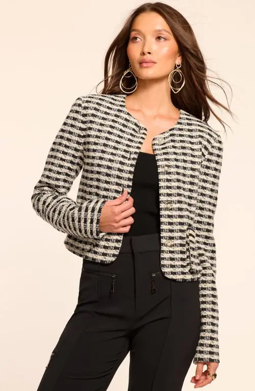 Ramy Brook Thomas Metallic Check Jacket