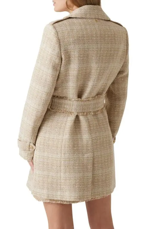 MARCIANO Mariah Cotton-blend Trench Coat