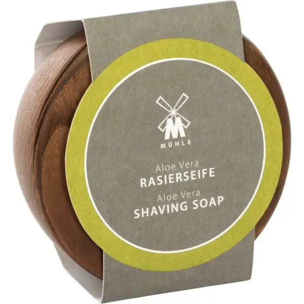 MUHLE Aloe Vera Shaving Soap - Steamed Ash