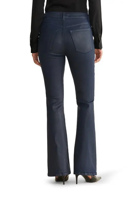 Warp + Weft Nao Coated High-waist Bootcut Jeans