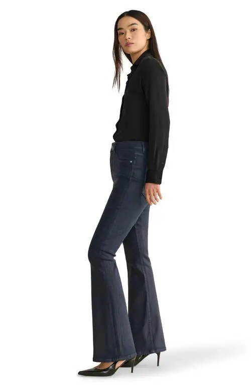 Warp + Weft Nao Coated High-waist Bootcut Jeans