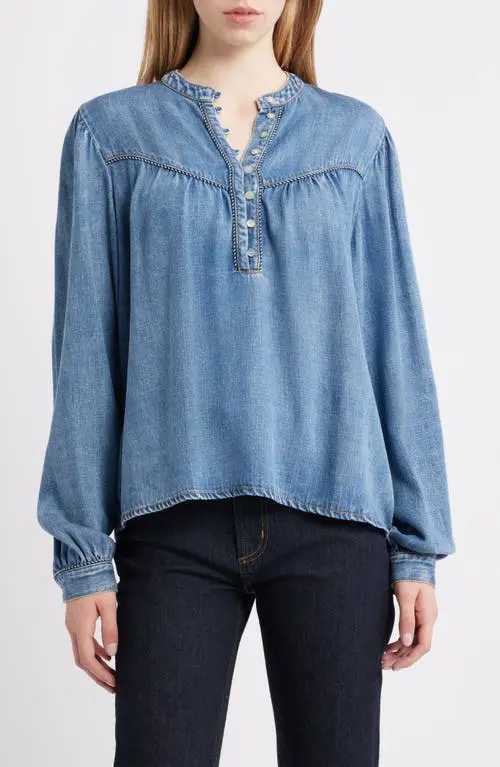 Rails Sunna Denim Top - Blue Stone