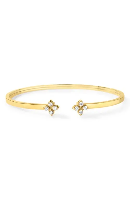 Roberto Coin 18 Karat Gold Diamond Bangle - Yellow